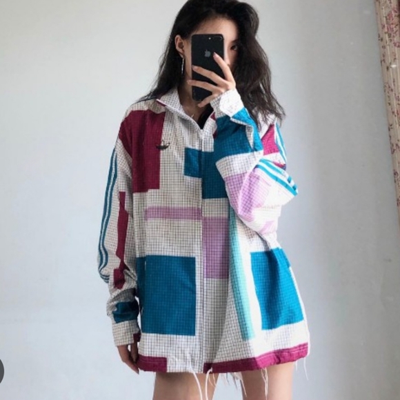 adidas | Jackets & Coats | Adidas Reto Grid Wind Jacket W Size S Nwt ...